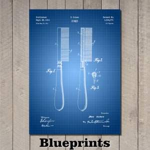 Comb Patent Print Art 1911 - Etsy