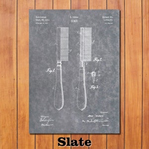 Comb Patent Print Art 1911 - Etsy
