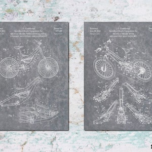 Specialized Bicycles Patent Print Art Set of 2 - Etsy
