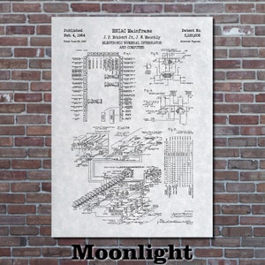 ENIAC First Programmable Computer Patent Print Art 1947 - Etsy