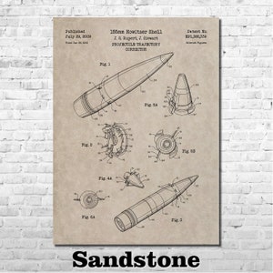 155mm Howitzer Shell Patent Print Art 2009 - Etsy