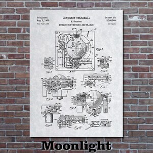 First Computer Trackball Patent Print Art 1968 - Etsy