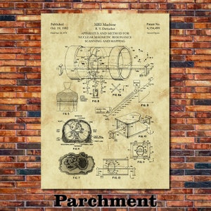 MRI Machine Patent Print Art 1982 (magnetic Resonance Imaging) - Etsy