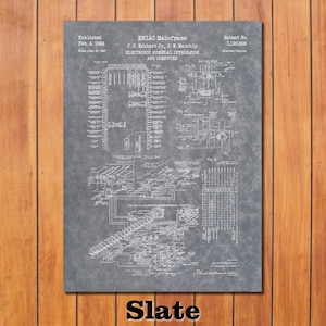 ENIAC First Programmable Computer Patent Print Art 1947 - Etsy