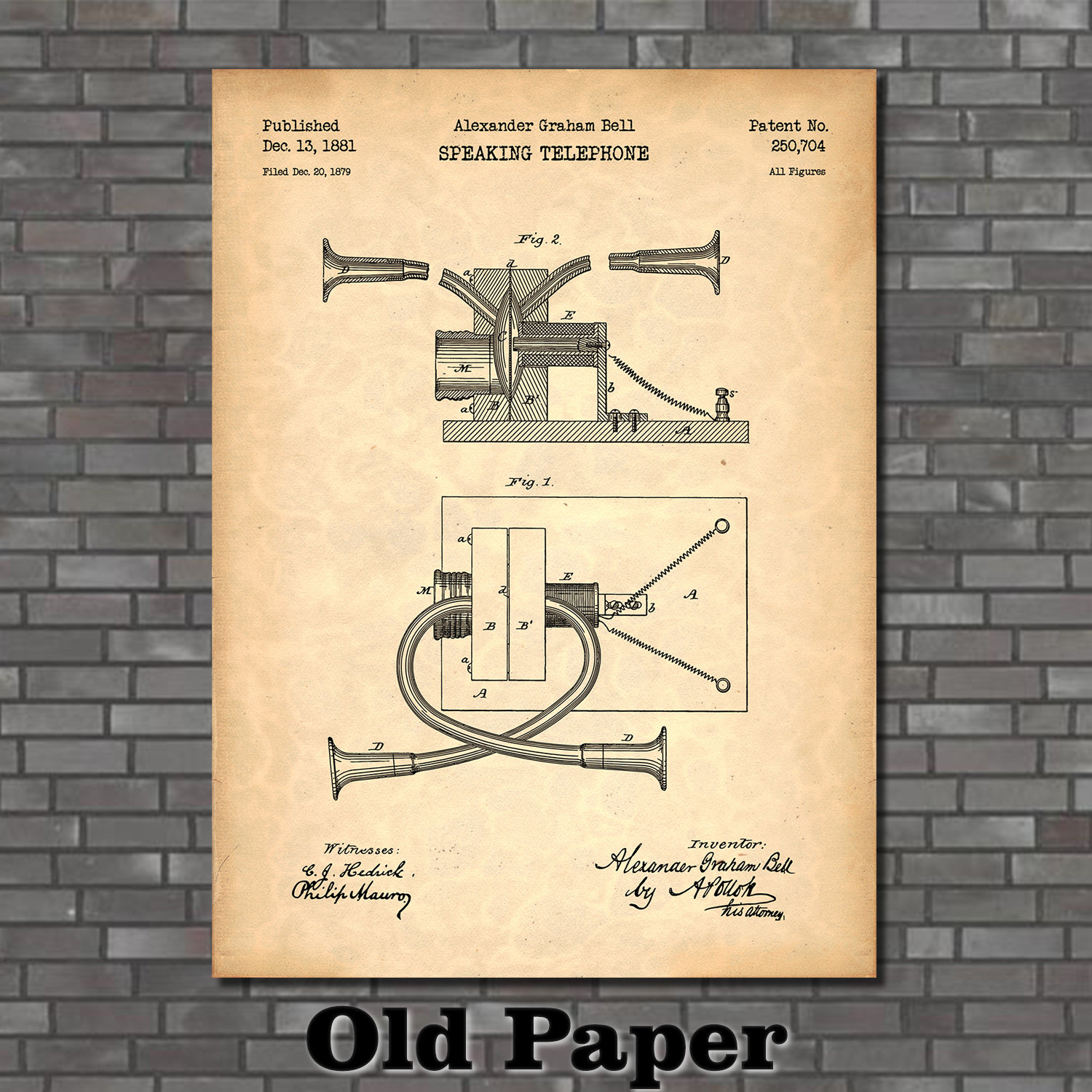 Alexander Graham Bell Telephone Patent