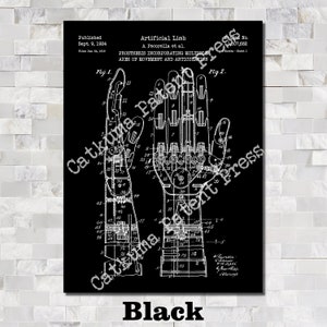 Artificial Hand Patent Print Art 1924 - Etsy