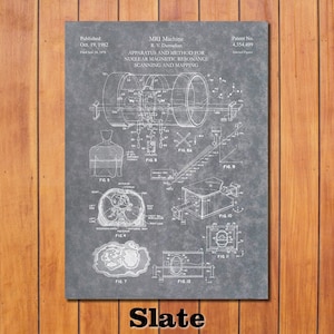 MRI Machine Patent Print Art 1982 (magnetic Resonance Imaging) - Etsy
