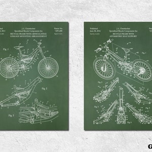 Specialized Bicycles Patent Print Art Set of 2 - Etsy