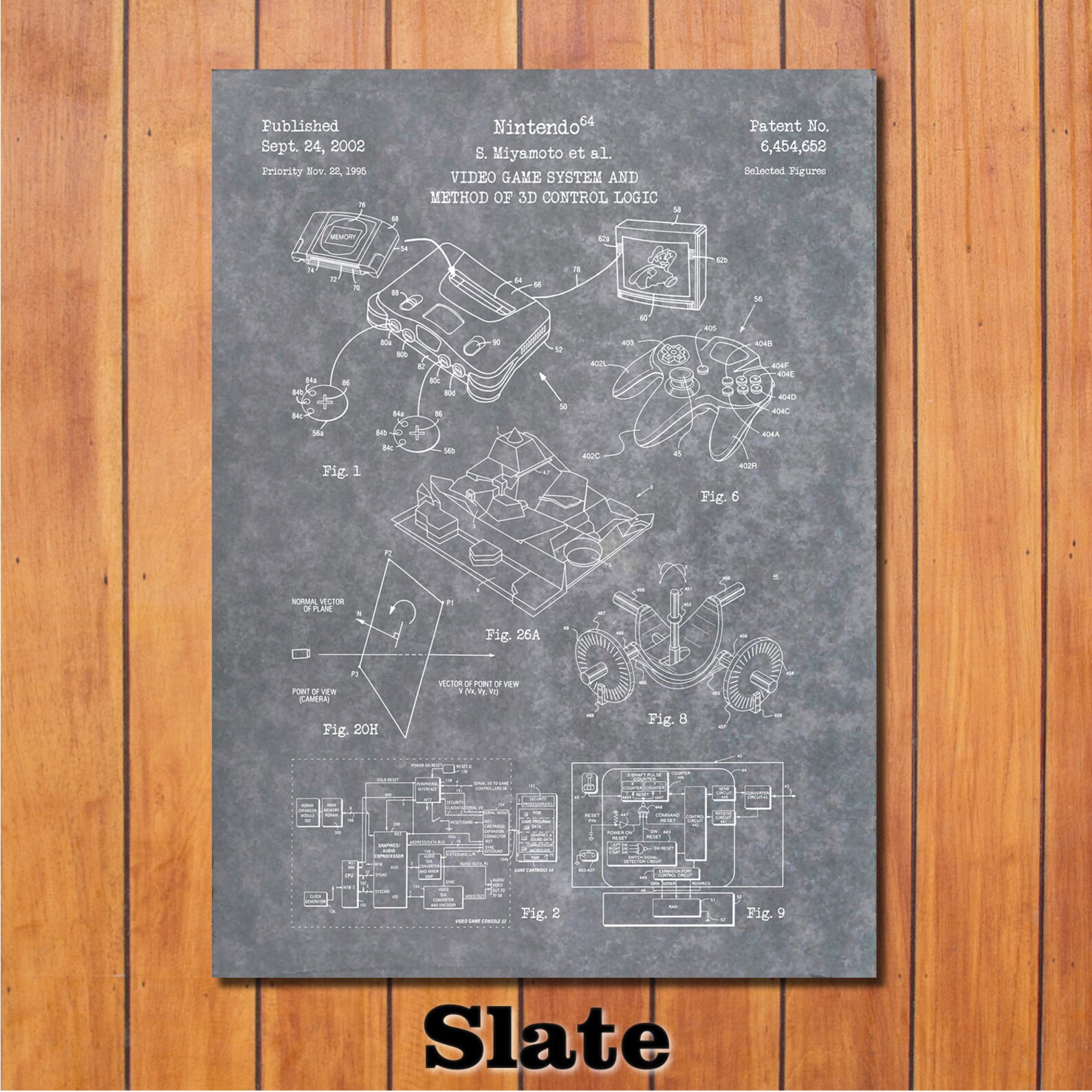 Patent Art Depicting Nintendo 64 1995 - Etsy