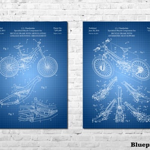 Specialized Bicycles Patent Print Art Set of 2 - Etsy