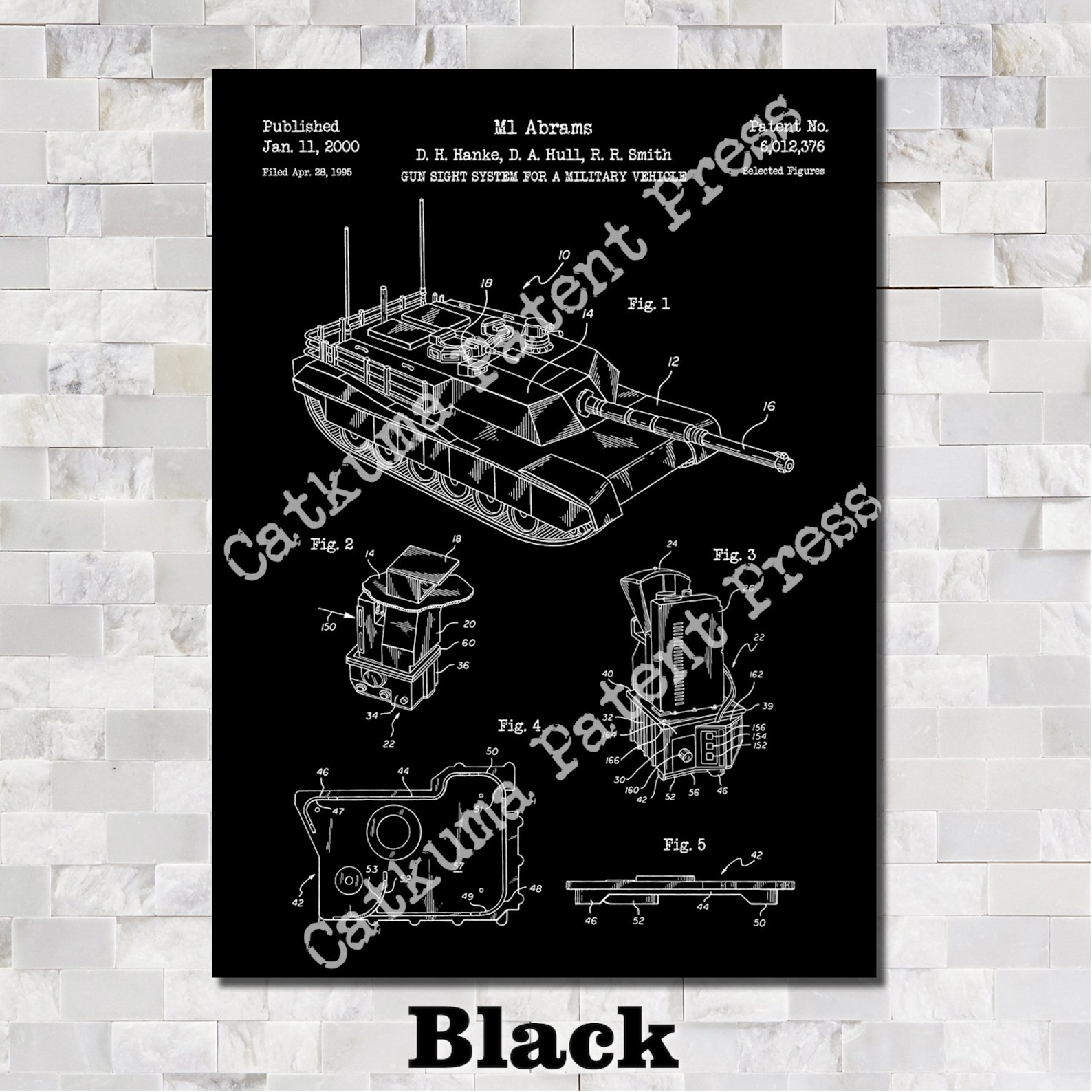 M1 Abrams Tank Patent Print Art 2000 - Etsy