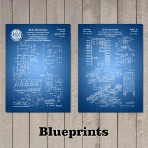 First Computers Patent Print Art Set of 2 - Etsy