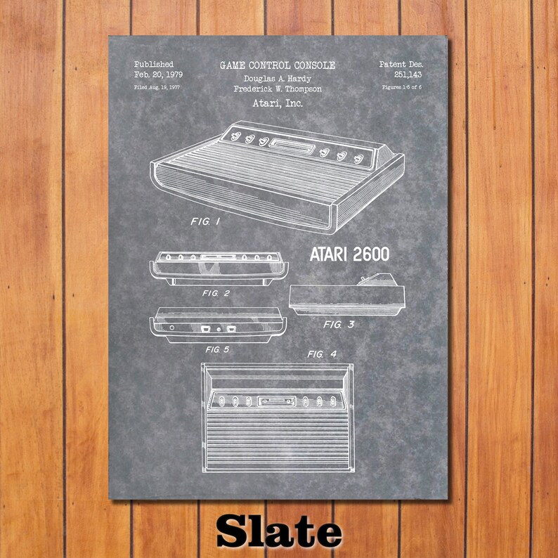 Patent Art Depicting Atari 2600 1979 - Etsy