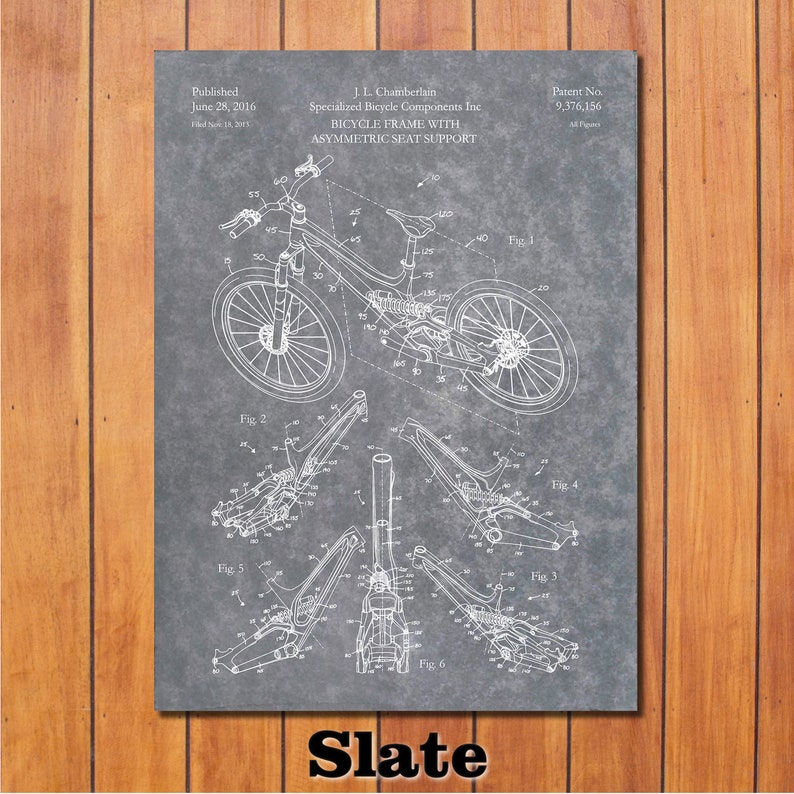 Specialized Bicycle Patent Print Art 2016 - Etsy