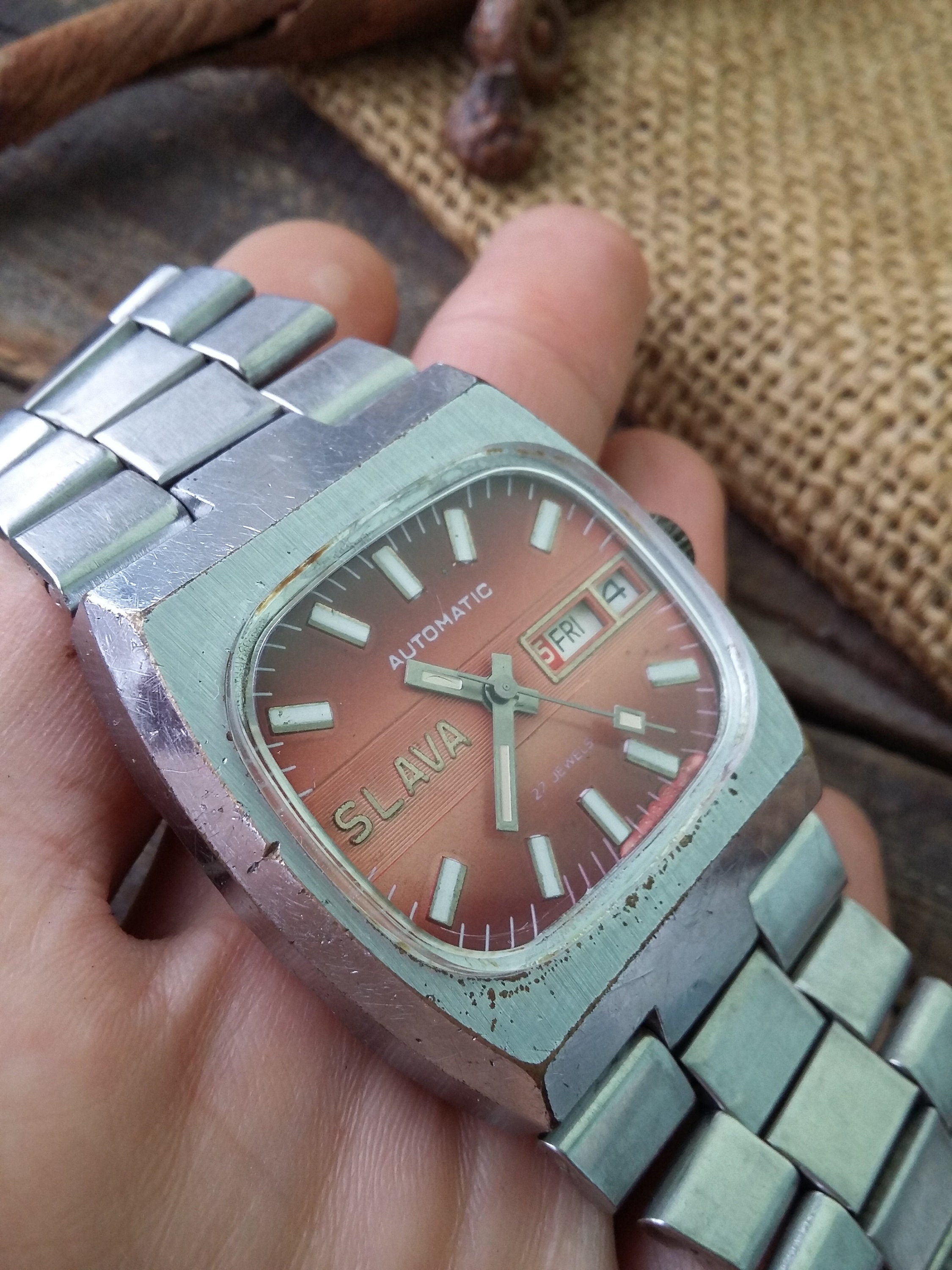 Automatic winding SLAVA watches from the USSR men's | Etsy