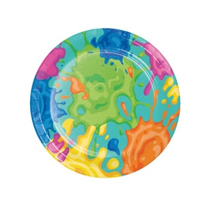 Paint Party Plates - Art Birthday Decorations, Painting Party Supplies ...