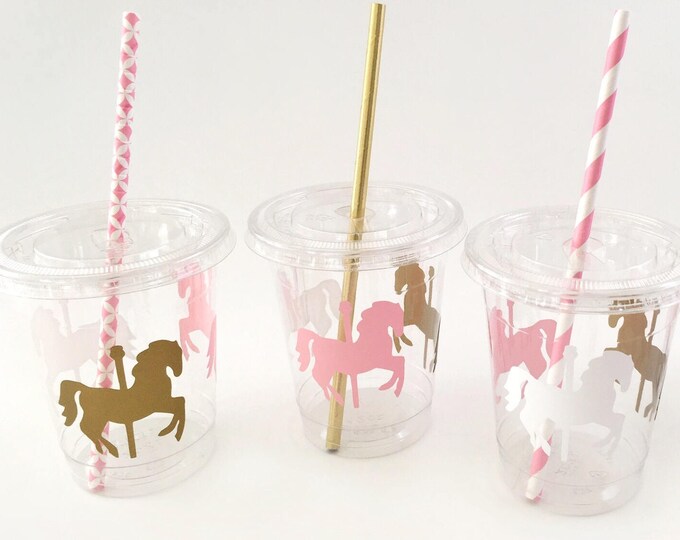 Carousel Cups Carousel Party, Carousel Birthday, Carousel Baby Shower ...