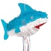 Shark Party Piñata - Shark Birthday Decorations, Beach Party Supplies ...