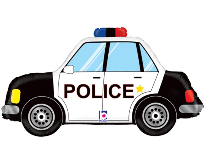 34 Police Car Balloon Police Party Decorations, Police Birthday, Police ...
