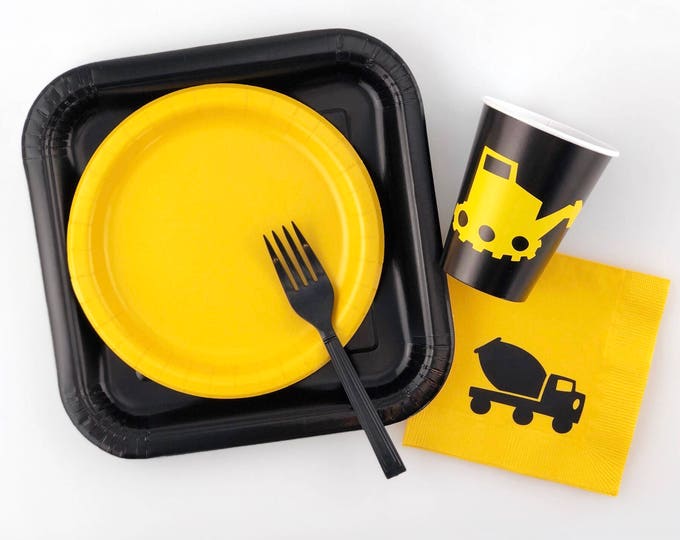 Construction Party Set Construction Party Plates Construction Birthday