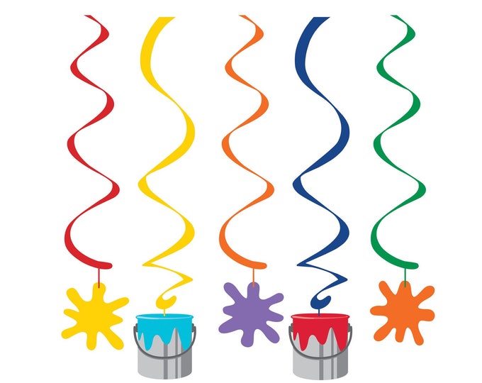 Paint Splatter Party Decorations Art Party Decorations, Paint Can Party ...