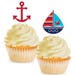 Nautical Cupcake Toppers - Nautical Baby Shower, Birthday Cake ...