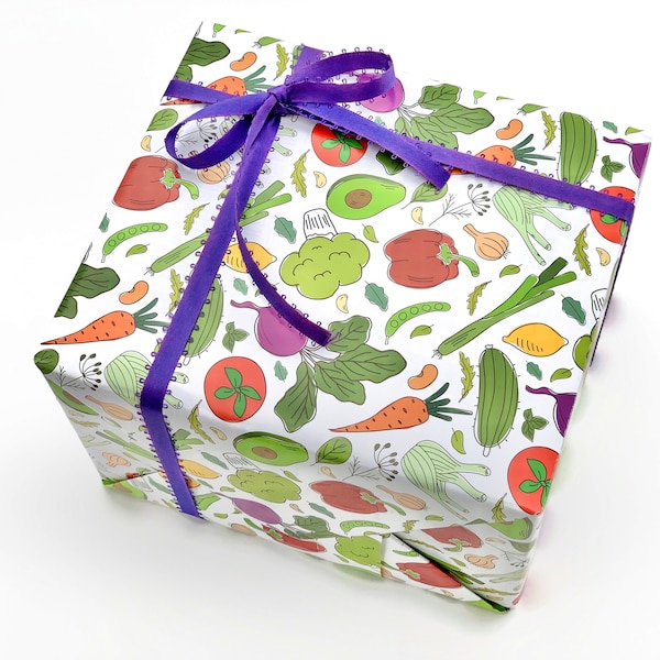 Vegetable Wrapping Paper - Etsy