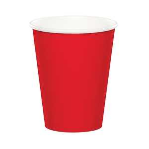 24 Red Cups - Red Party Supplies, Bachelorette Party Cups, Fiesta Party ...