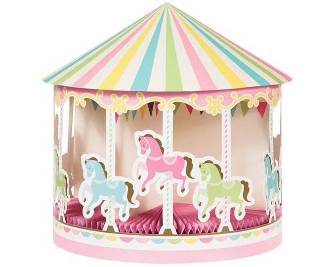 Carousel Centerpiece Carousel Horse Party, Carousel Party Decorations ...