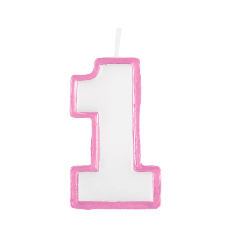 Number One Candle - Etsy