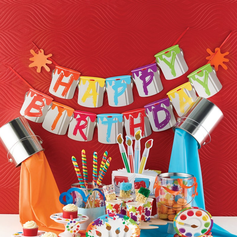 Paint Party Banner - Etsy