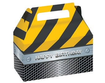 Construction Party Favor Boxes, Construction Birthday Party ...