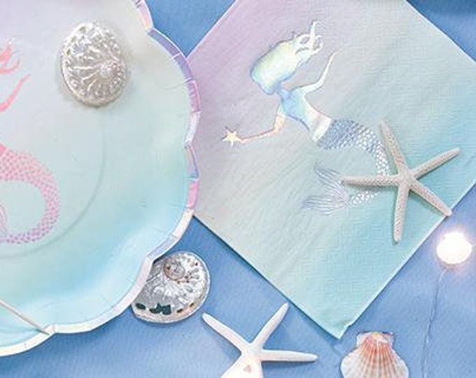 Mermaid Napkins Mermaid Birthday Mermaid Party Supplies - Etsy