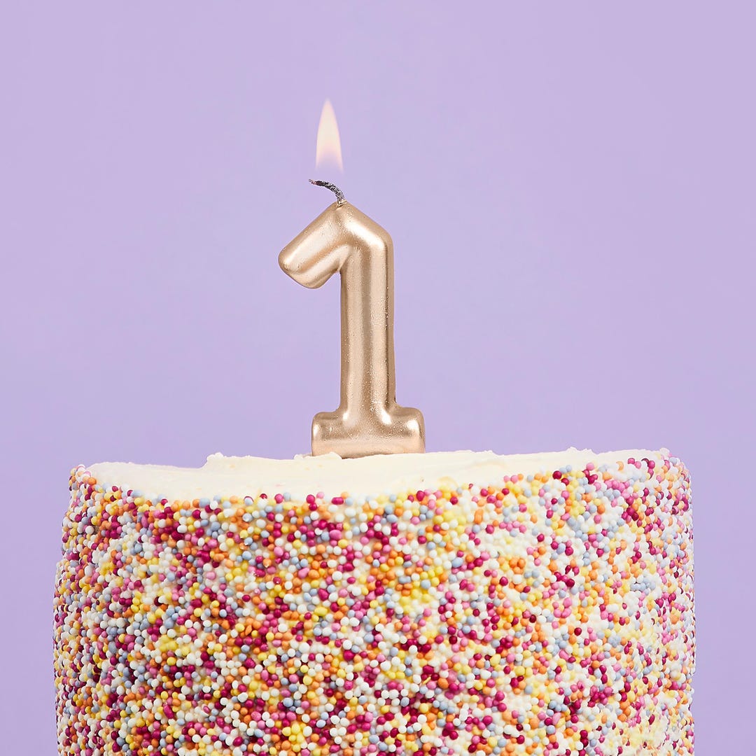 Gold Number Birthday Candles - Gold Birthday, Age Candles, 0-9 Numbered ...