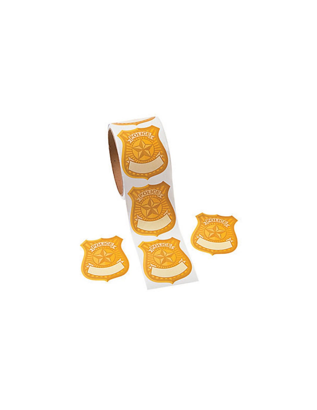 100 Police Badge Stickers - Police Party Favors - Invitation Seals ...