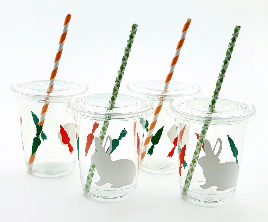 Bunny Cups - Bunny Birthday Supplies, Bunny Party Cups, Bunny Party ...
