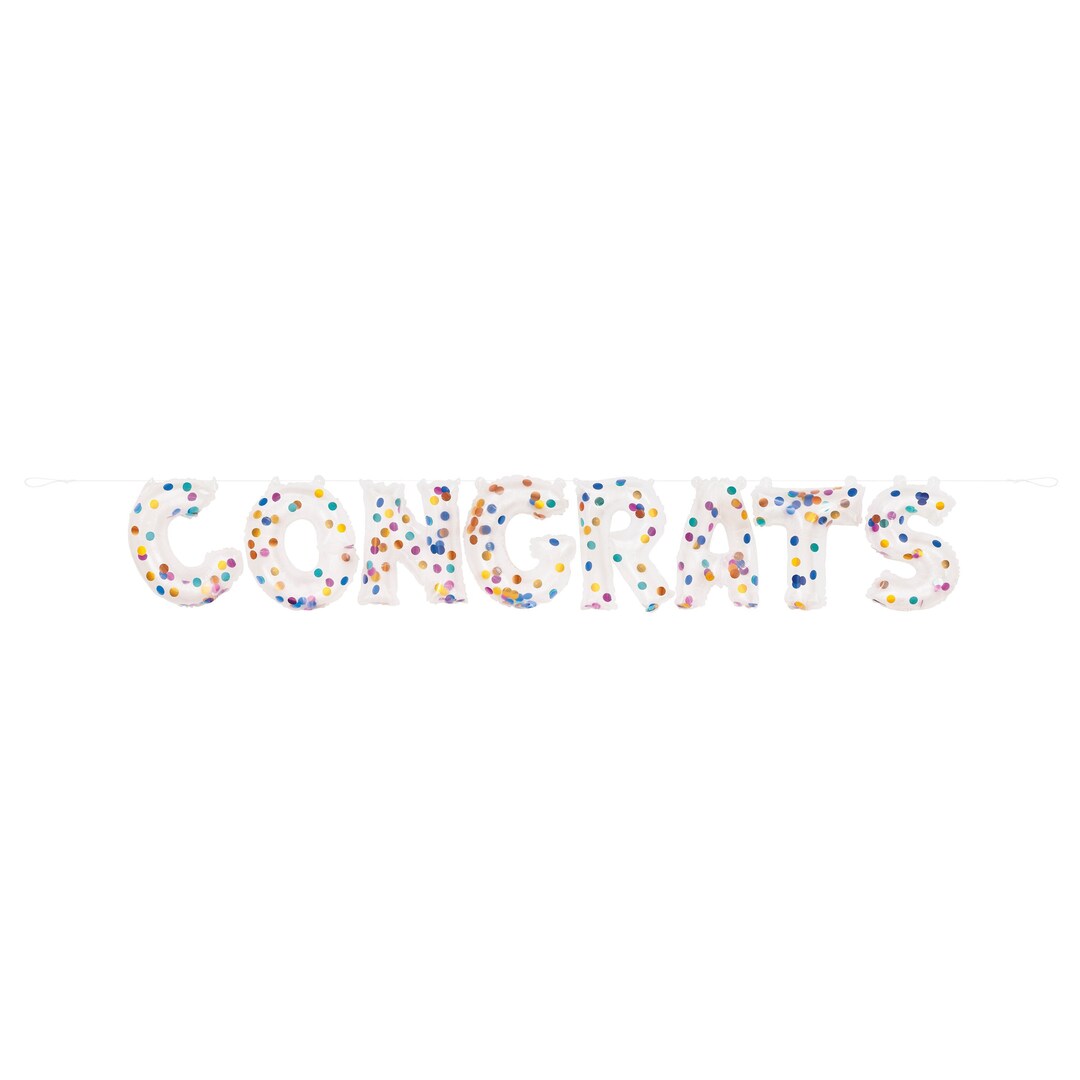 Congrats Balloon Banner, Balloon Decorations, Graduation Balloon ...