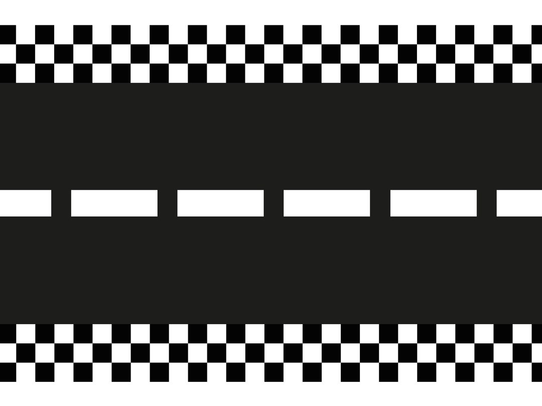 Race Track Table Runner - Race Car Birthday Decorations, Car Themed ...