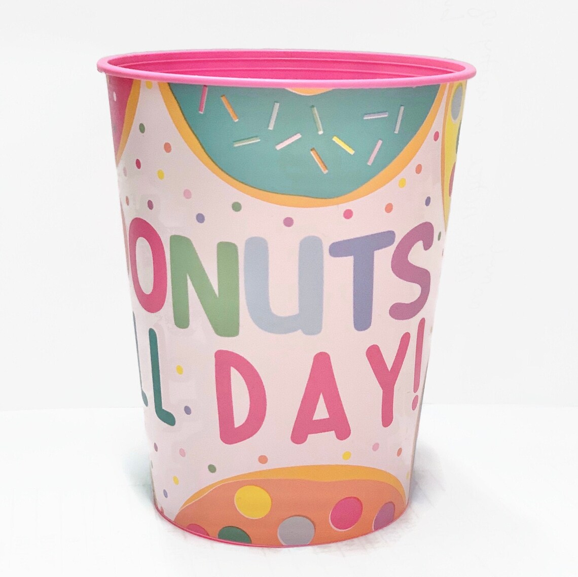 Donut Party Cup Donut Party Favors Donut Party Decorations - Etsy