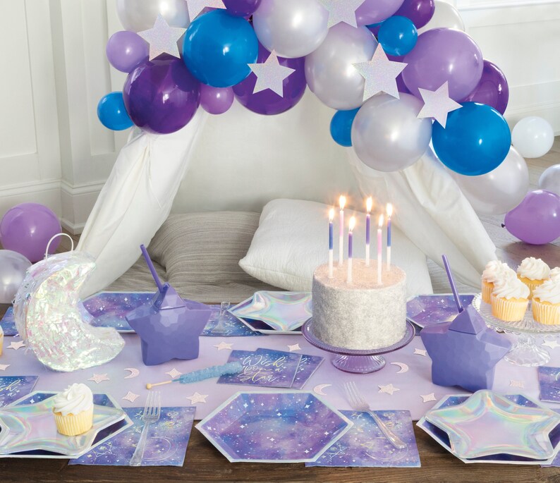 Galaxy Party Candles Space Birthday Candles Mermaid Party - Etsy