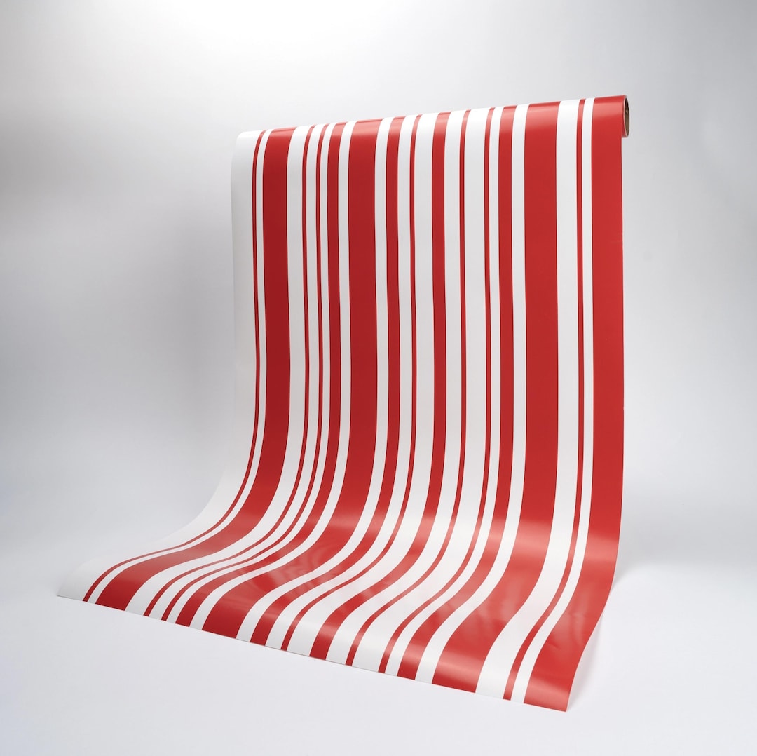 Red & White Striped Paper Table Runner - Valentines Decorations, Candy ...