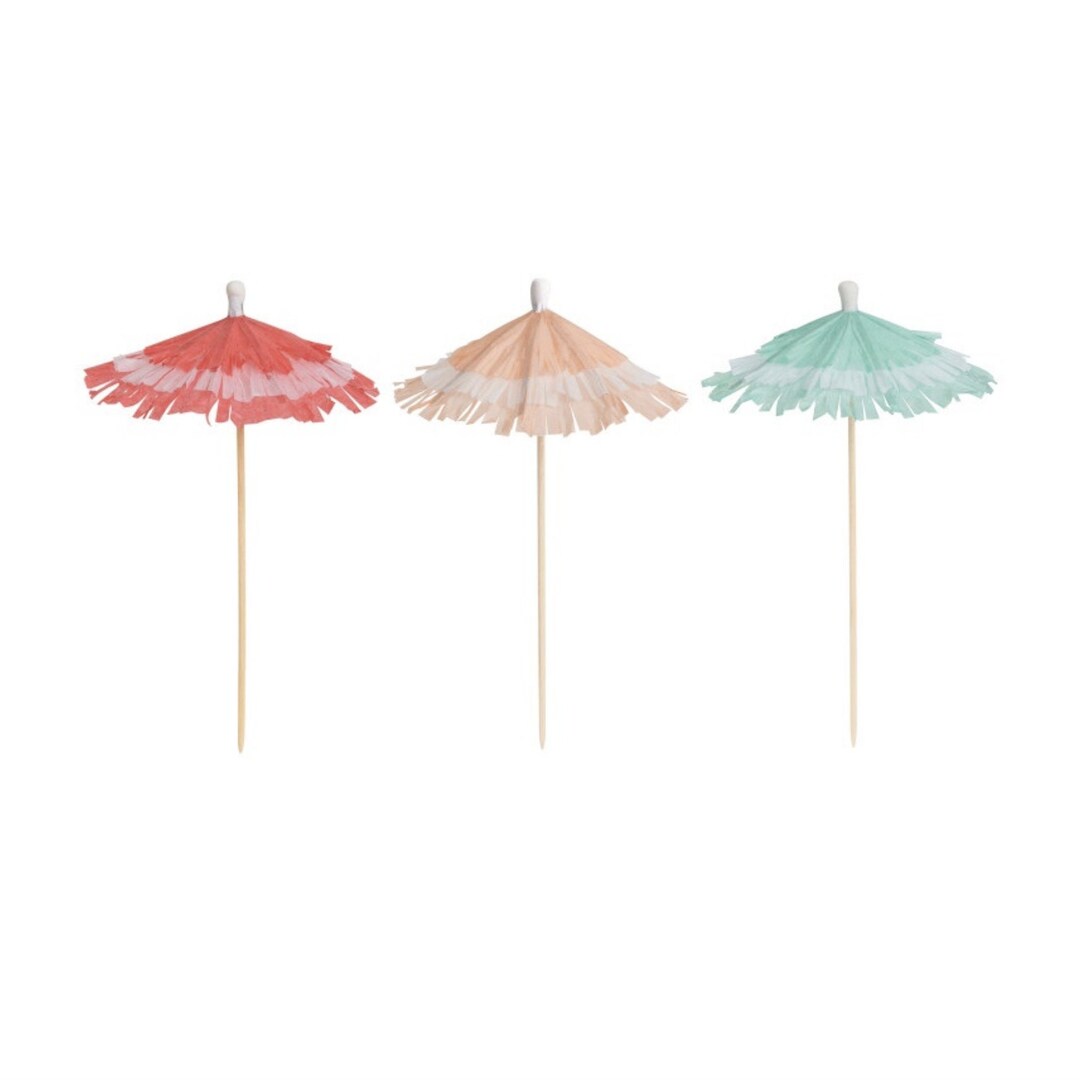 Drink Party Umbrellas 25ct - Tropical Luau Party Supplies, Summer ...