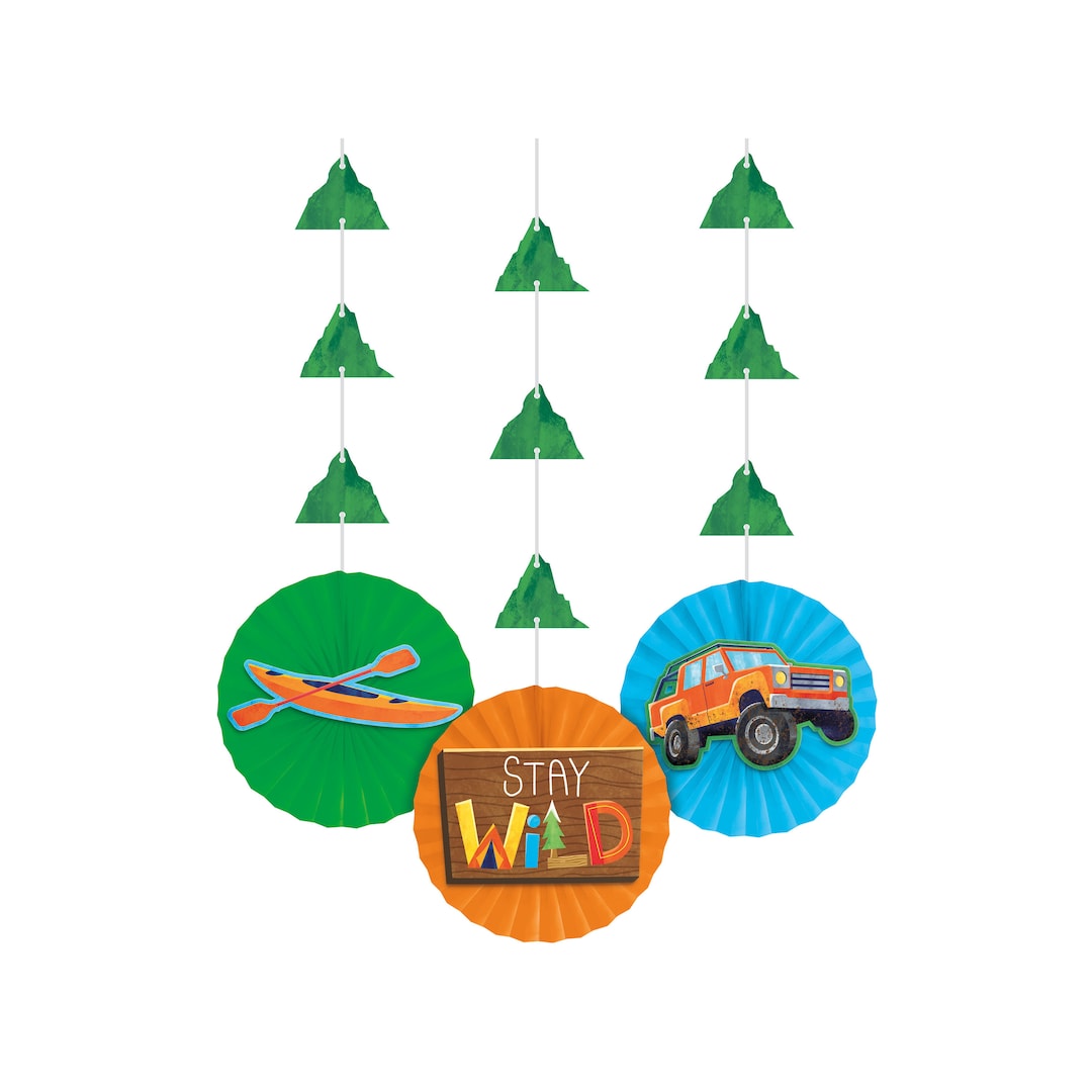 Explorer Hanging Decorations - Adventure Party Decorations, Outdoor ...