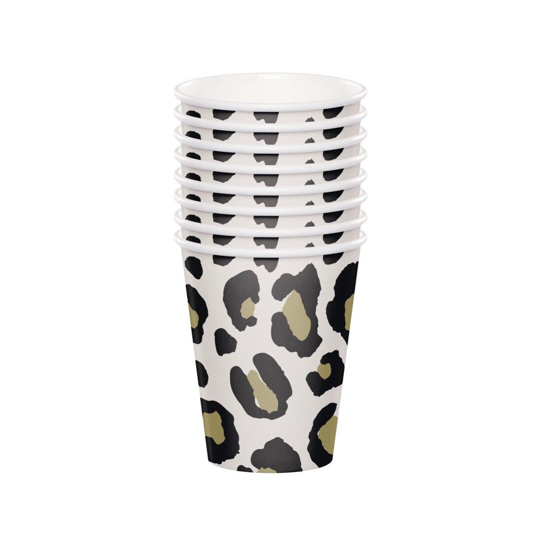 Leopard Cups - Leopard Party Decorations, Cheetah Birthday Decorations ...