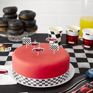 Checkered Flag Table Runner - Race Car Birthday, Race Car Baby Shower ...