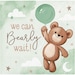 We Can Bearly Wait Napkins - Teddy Bear Baby Shower Napkins, Bearly ...
