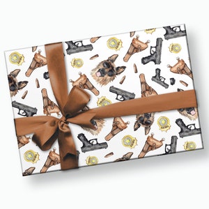 Police Wrapping Paper - Police Retirement Gift, Police Gifts, Police ...