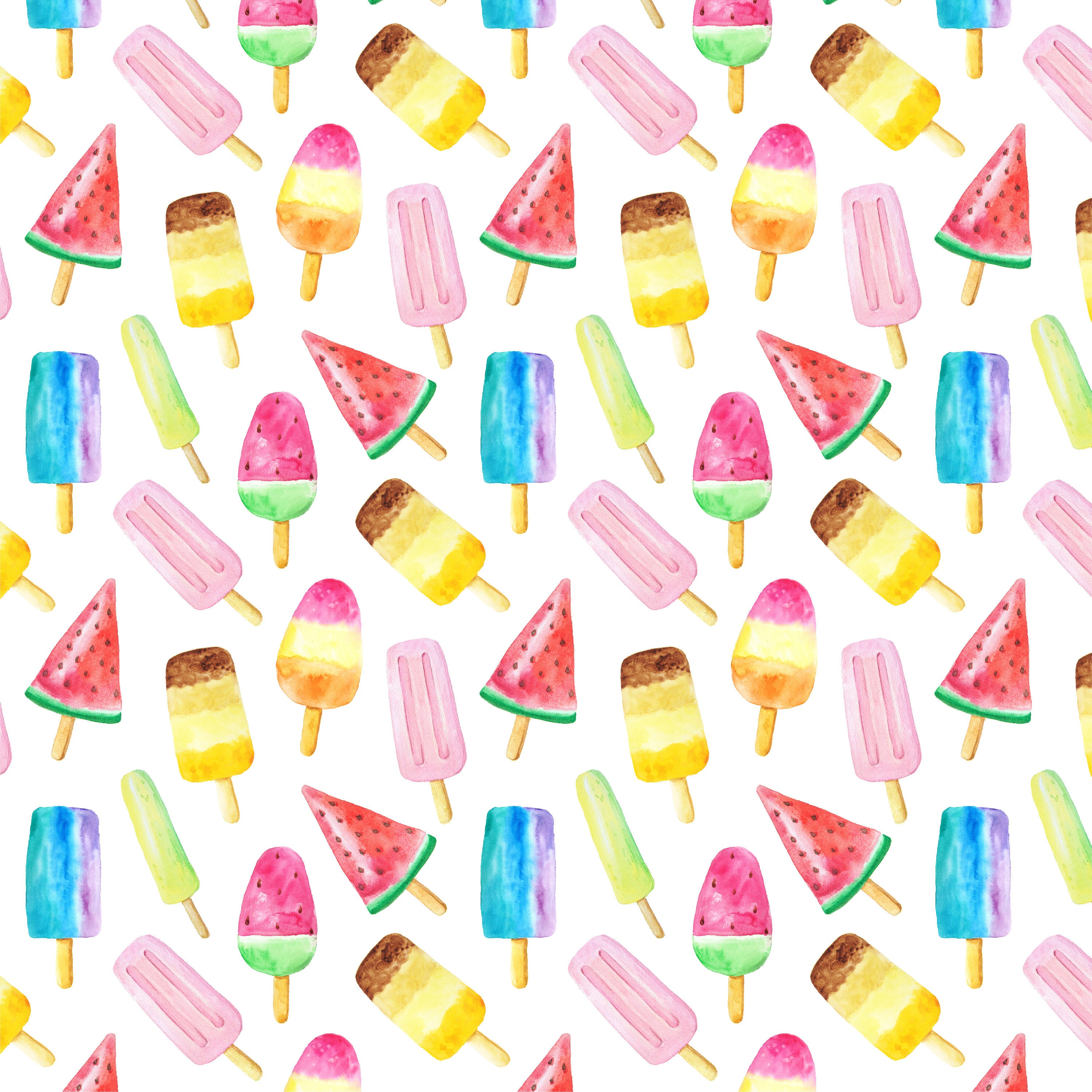 Popsicle Wrapping Paper Ice Cream Party Ice Cream Birthday | Etsy