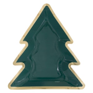 Christmas Tree Shaped Plates - Holiday Party Decorations, Christmas ...