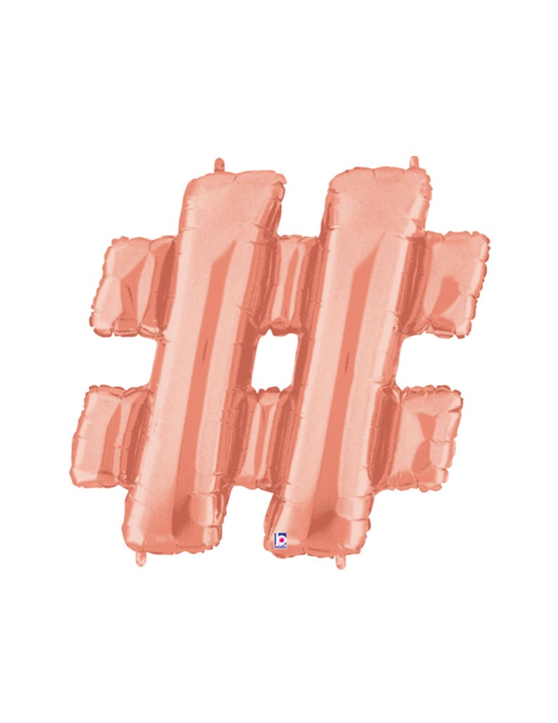 40 Hashtag Balloon Rose Gold Balloons Wedding - Etsy